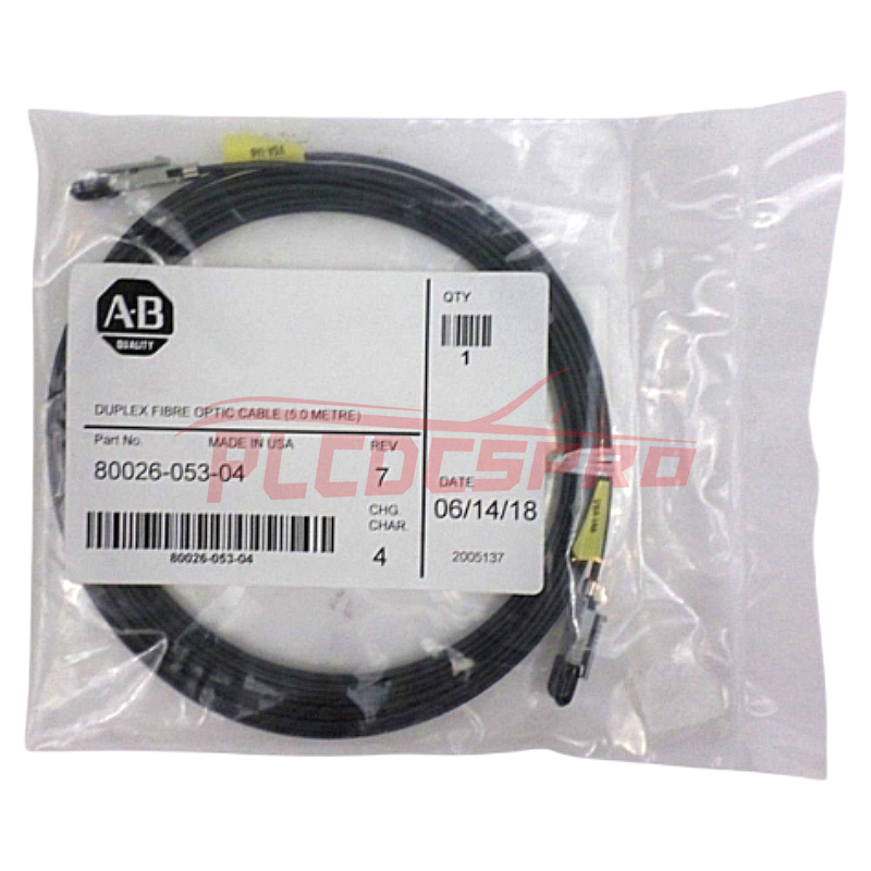 Conjunto de cable de fibra óptica dúplex Rockwell Allen-Bradley 80026-