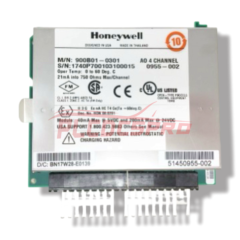 900B01-0301 | Honeywell | AO 4 Channel Analog Output Card