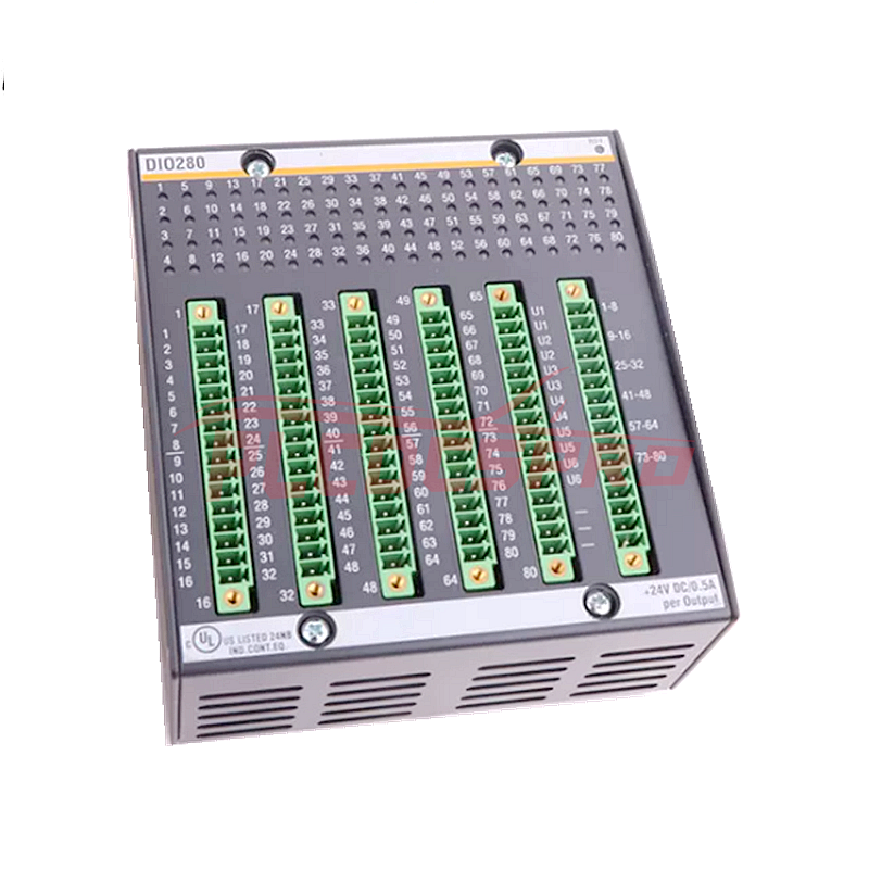 DI0280 | Bachmann DIO280 Input / Output Module, 24VDC, 0.5A, 80 Port