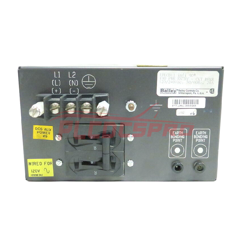 ABB Bailey IPECB11 Power Entry Panel,Circuit Breaker
