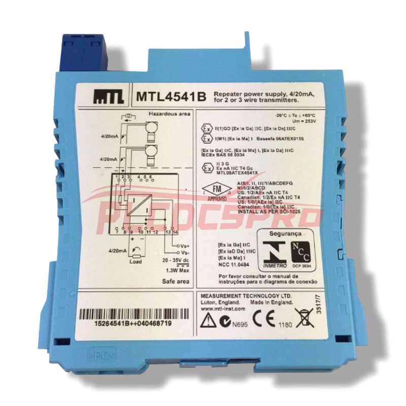 MTL Instruments MTL4541B Repeater Power Supply 4/20ma, HART