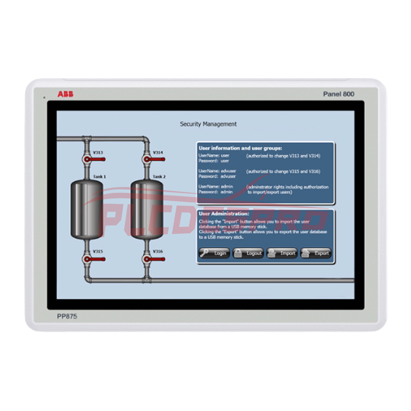 3BSE092977R1 | ABB | PP875 Standart Panel 7"